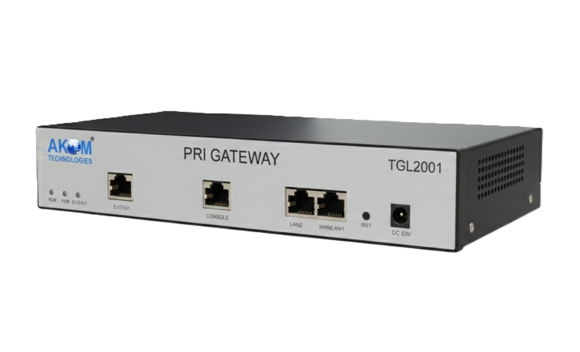 1 Port E1/T1 VoIP Gateway & SIP PRI Digital Trunk Bridge | AKOM