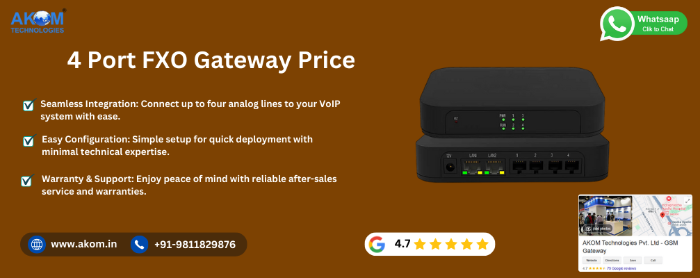 4 Port FXO Gateway Price