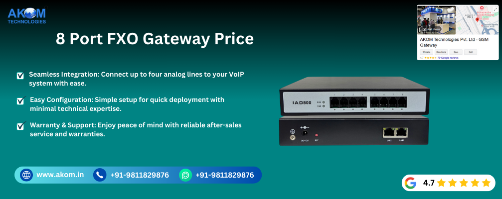 8 Port FXO Gateway Price