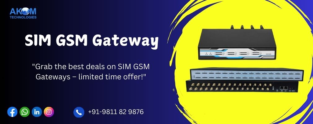SIM GSM Gateway for Voice and SMS Solutions