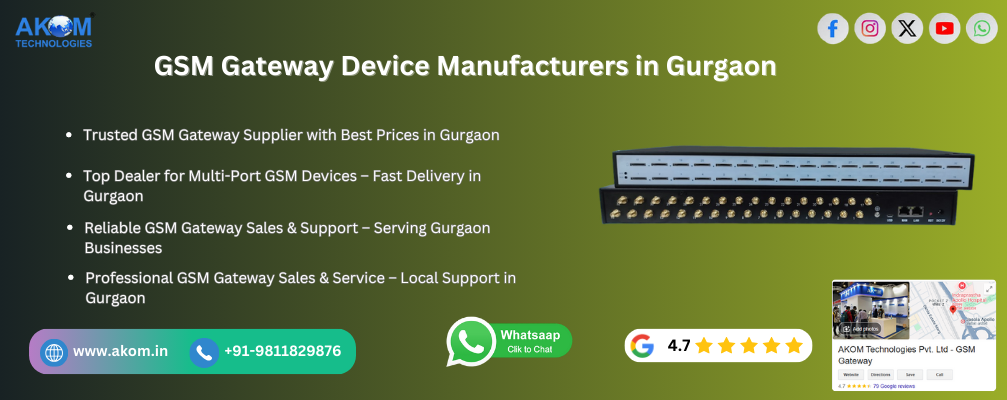 GSM Gateway Device Manufacturers in Gurgaon